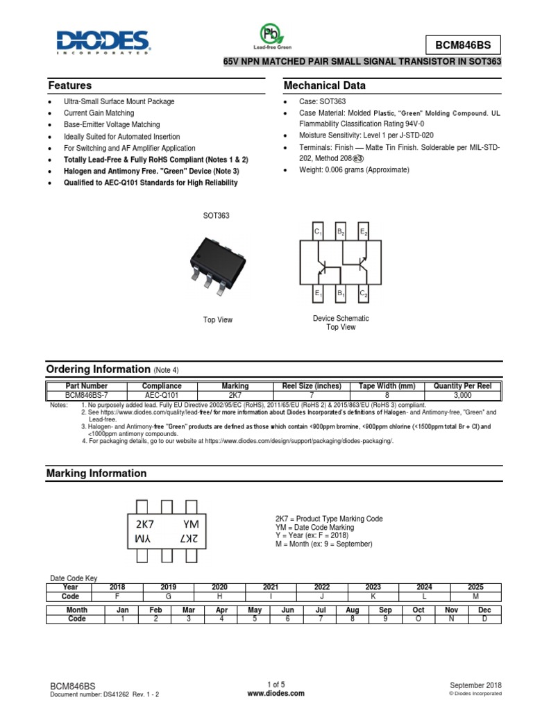 NPN Matched Pair | PDF | Bipolar Junction Transistor | Electrical Engineering