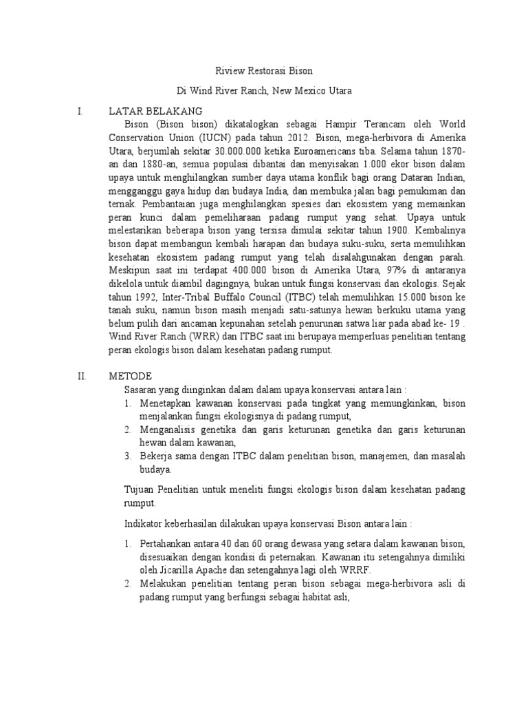 Riview Restorasi Bison | PDF