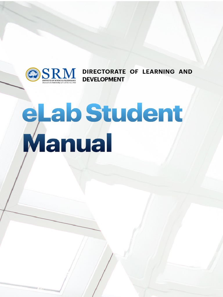 ELab Student Manual | PDF | Faq | Login