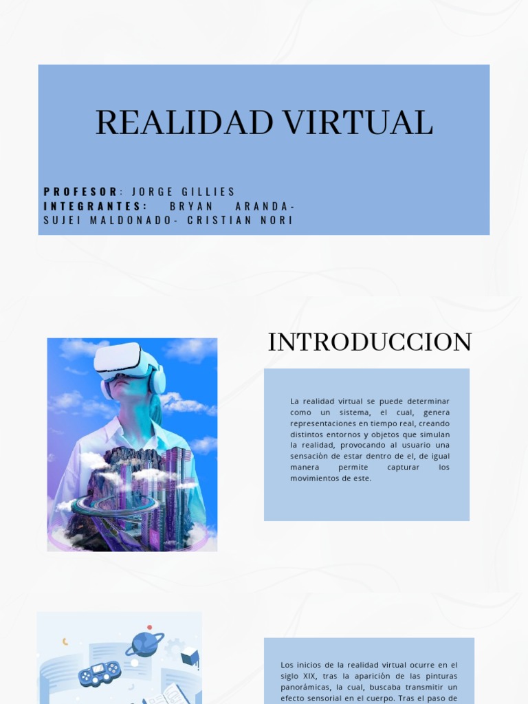 Realidad Virtual | PDF | Realidad virtual