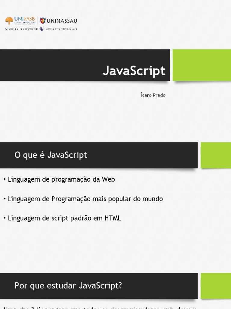 Js 1 Final | Download grátis PDF | Script Java | Linguagem de script