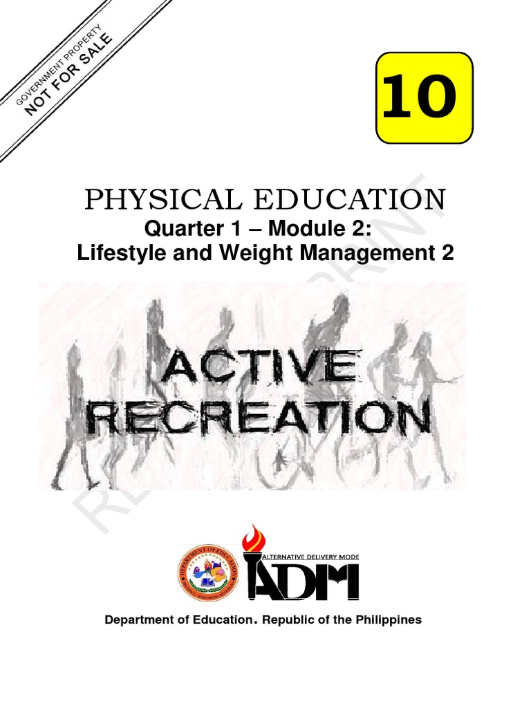 Pe10 q1 Mod2 Lifestyleandweightmanagement v5 | PDF | Physical Fitness ...