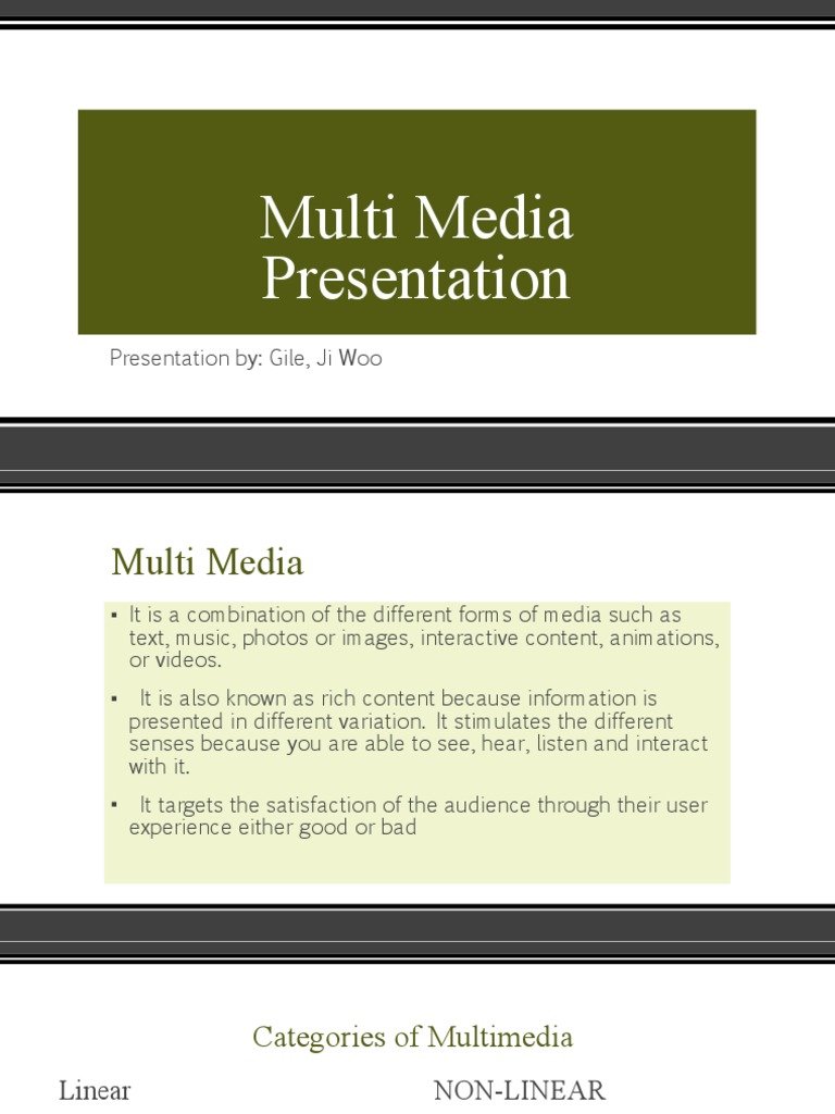 Multi Media Presentation | PDF | Multimedia | Computing