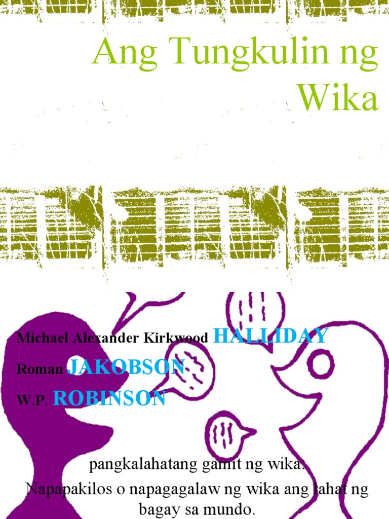 Tungkulin ng Wika at mga Halimbawa | PDF | Foreign Language Studies ...