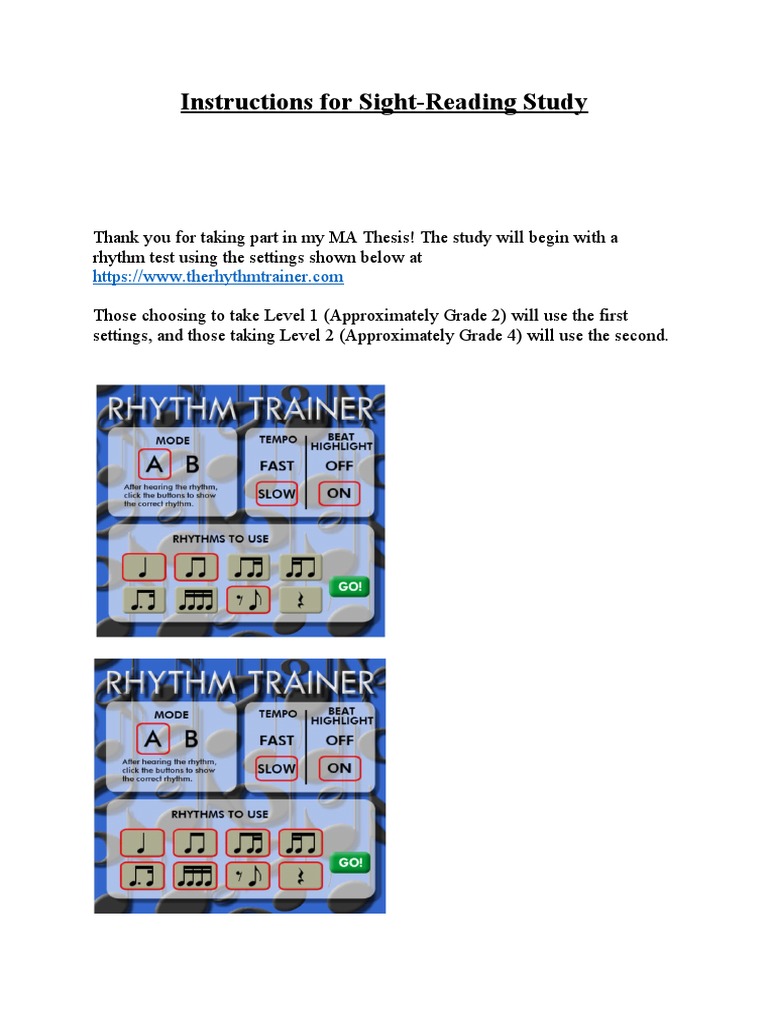 Instructions For Sight-Reading | PDF | Language Arts & Discipline