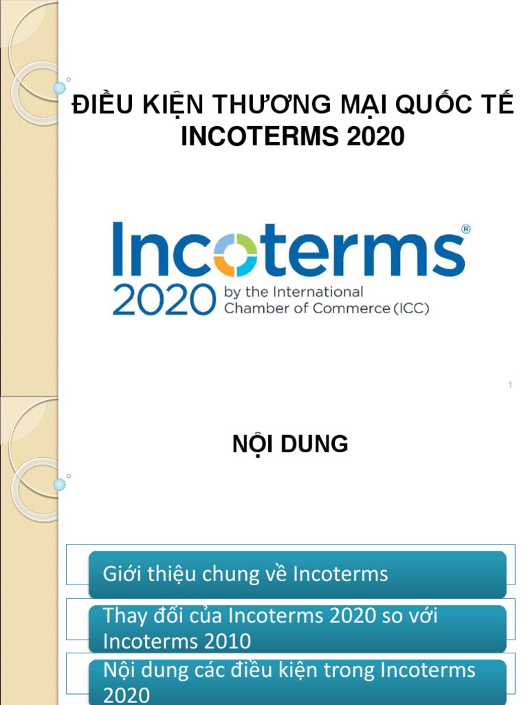 Chương 2 - Incoterms 2020 - Updated - G I SV | PDF