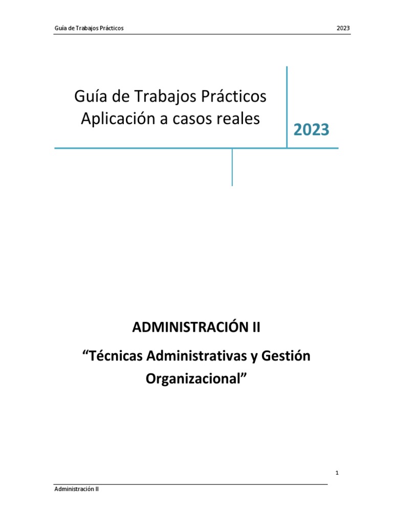 ADM II Guía TP 2023 | PDF