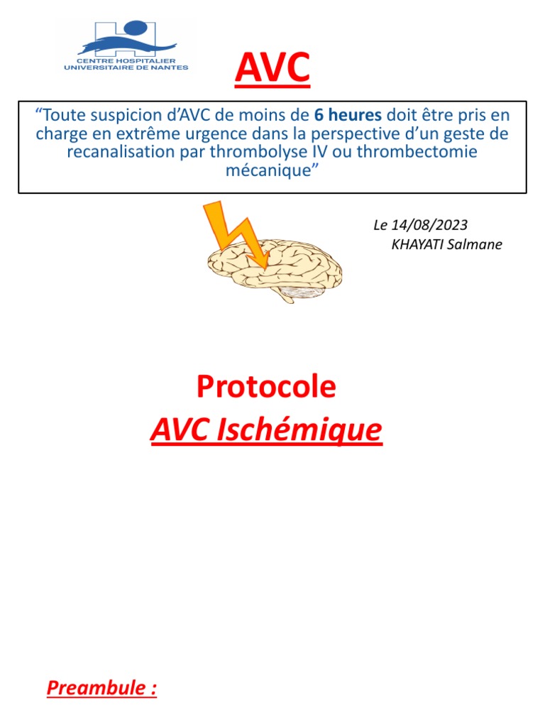 AVC Protocole | PDF