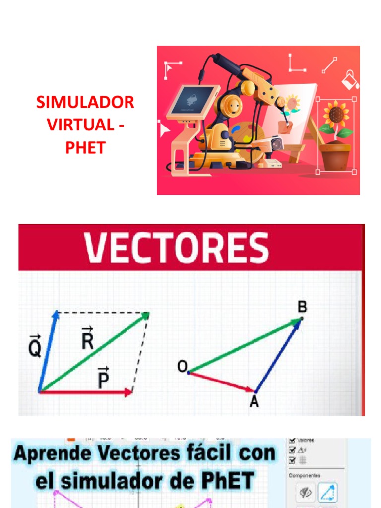 Simulador Virtual Phet - Vectores | PDF