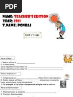 Science Year 5 Notes | PDF