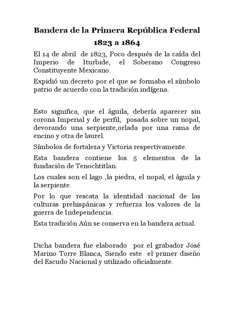 Bandera de La Primera República Federal - 054750 | PDF | Los símbolos ...