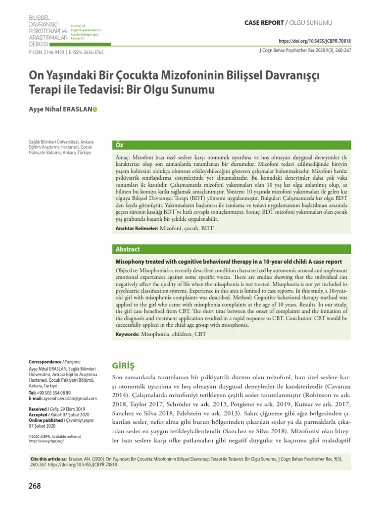 Mizofoni BDT Olgu Sunumu | PDF