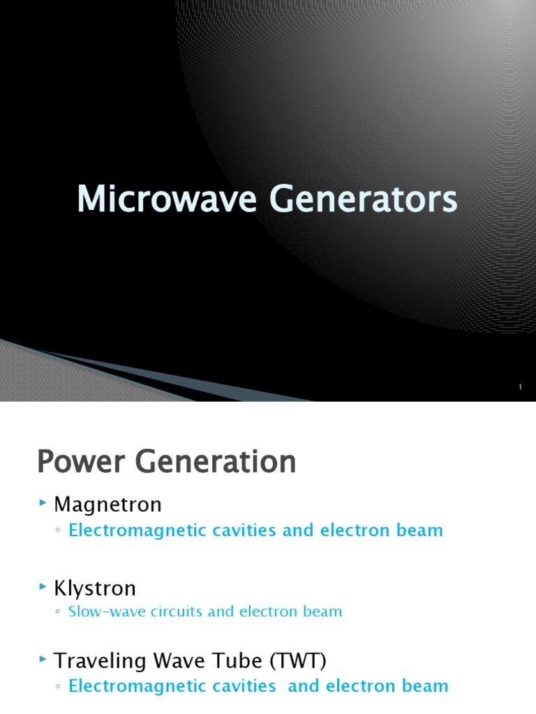Microwave Generators | PDF
