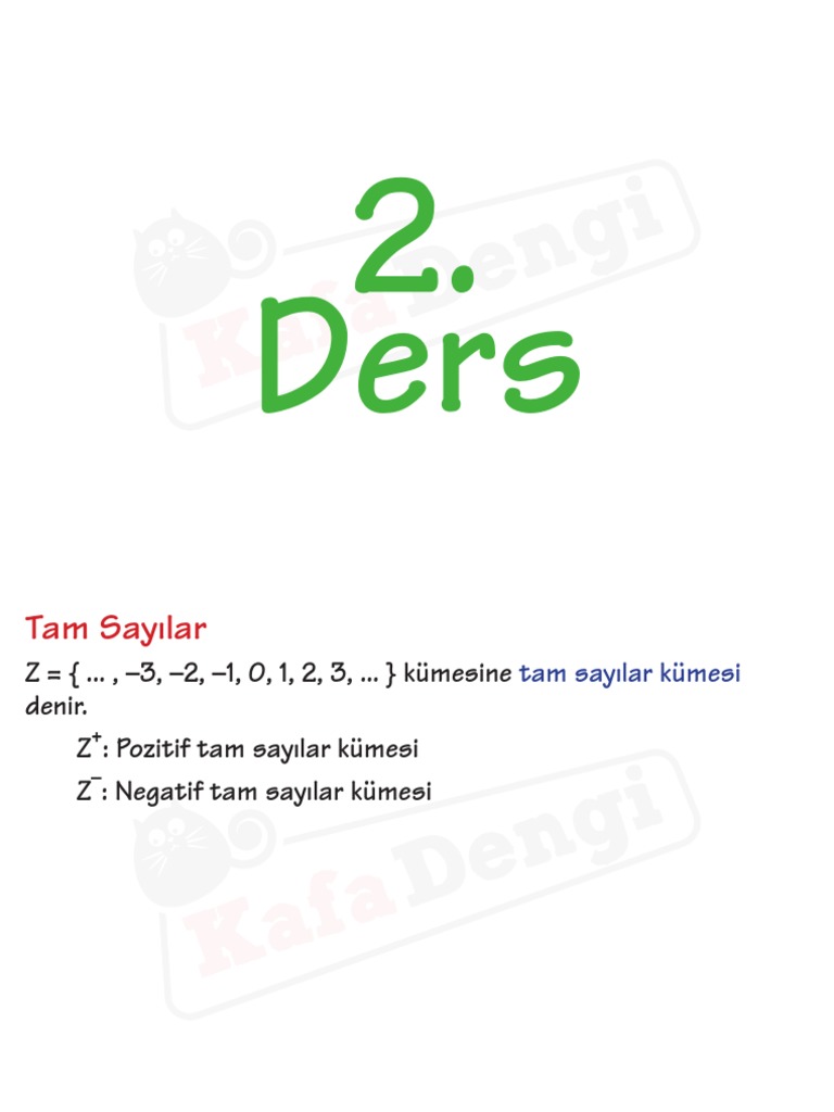 Ders 2 | PDF
