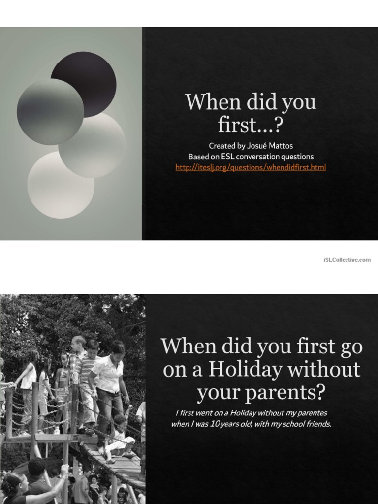 When Did You Last... - Simple Past Conversation Class | PDF