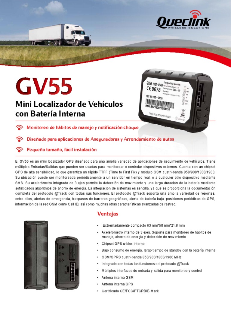 GV55 Download 1 | PDF | Gsm | Sistema de Posicionamiento Global