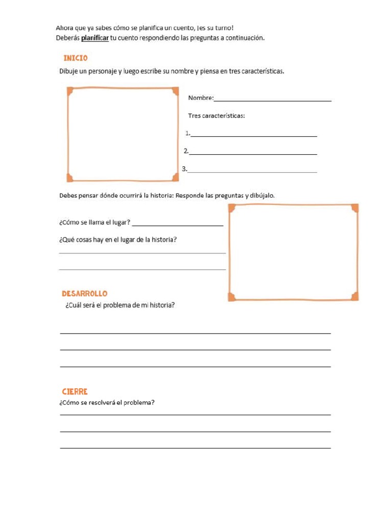 Creación de Cuento 3ro Básico | PDF