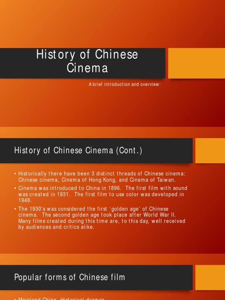 Chinese Cinema | PDF | Chinese Martial Arts | Cinema Of China