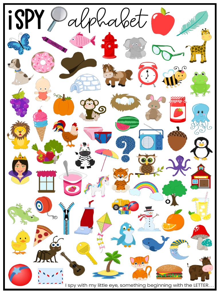 Alphabet: I Spy With My Little Eye, Something Beginning With The LETTER. . | Download Free PDF ...