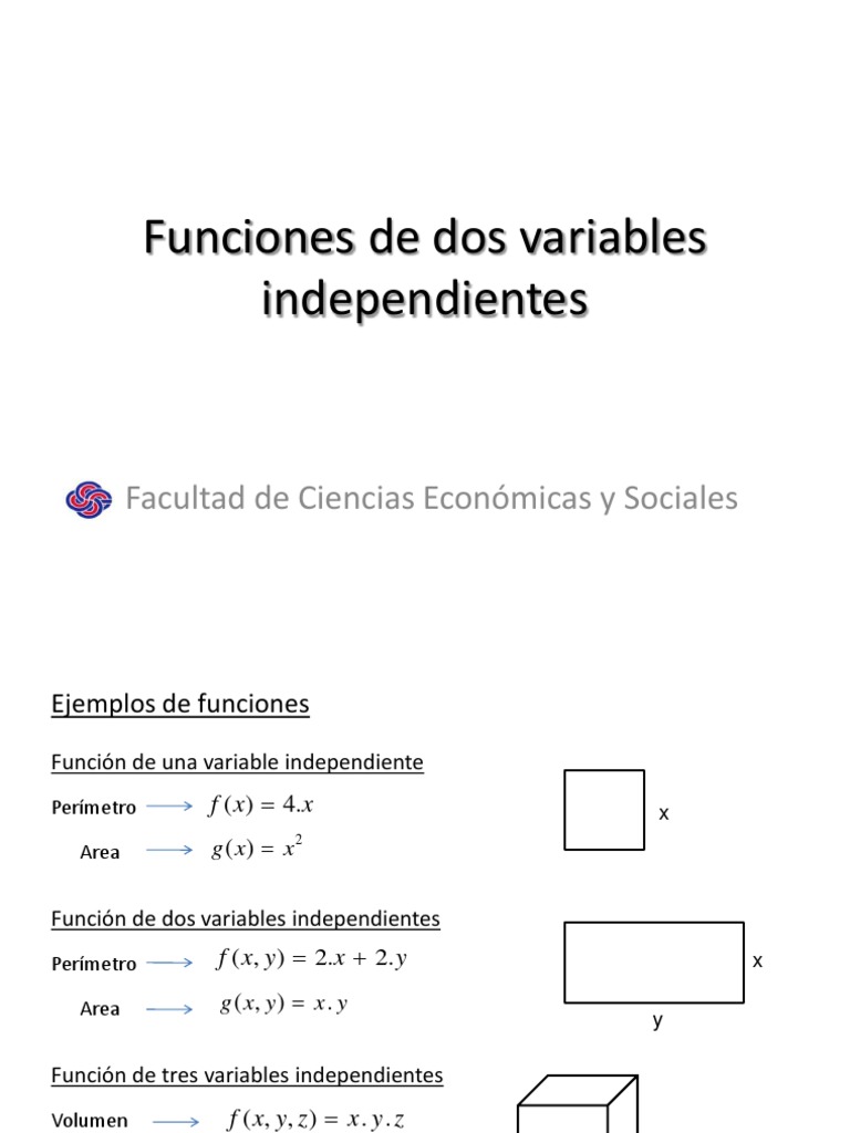 Funciones en Dos Variables - Parte 1 | PDF | Función (Matemáticas ...