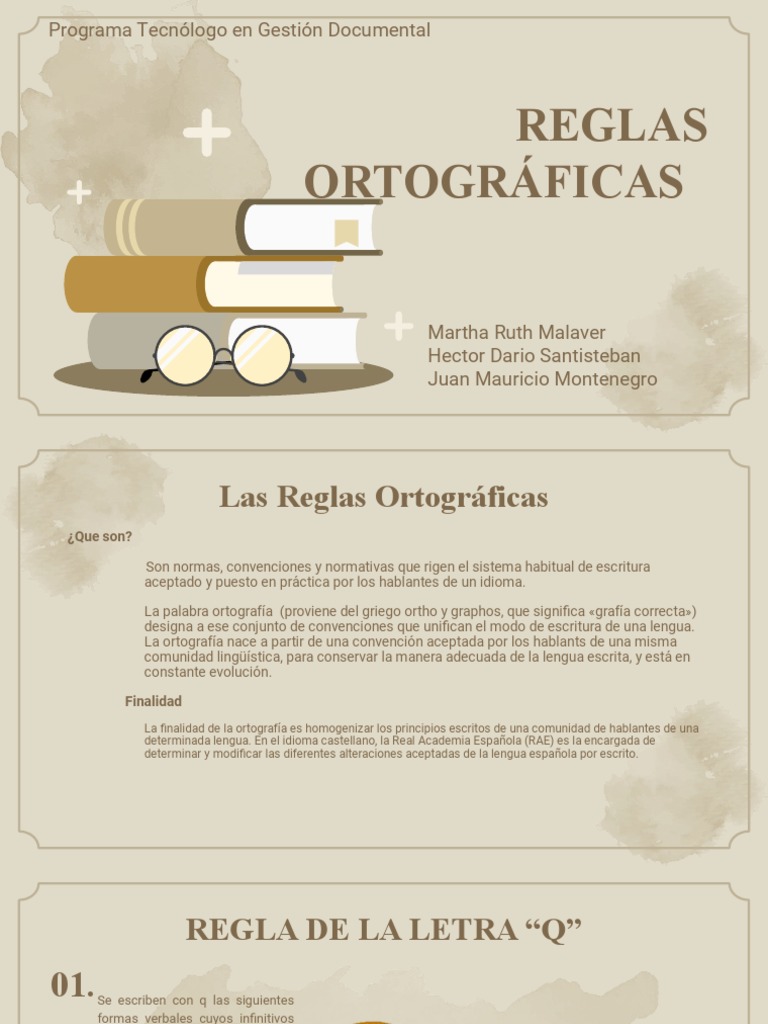 Guía de Reglas Ortográficas | PDF | Ortografía | Lengua española