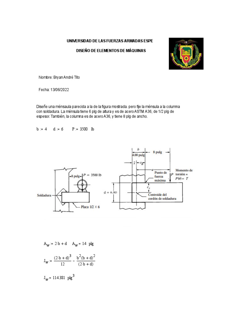 Mathcad - Tito Bryan - Union Soldada | PDF