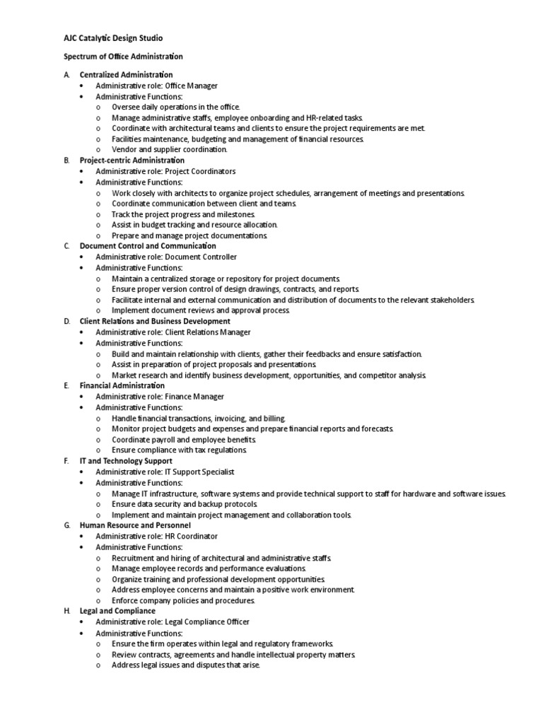 Office Administration Spectrum PDF | PDF | Human Resources | Regulatory ...