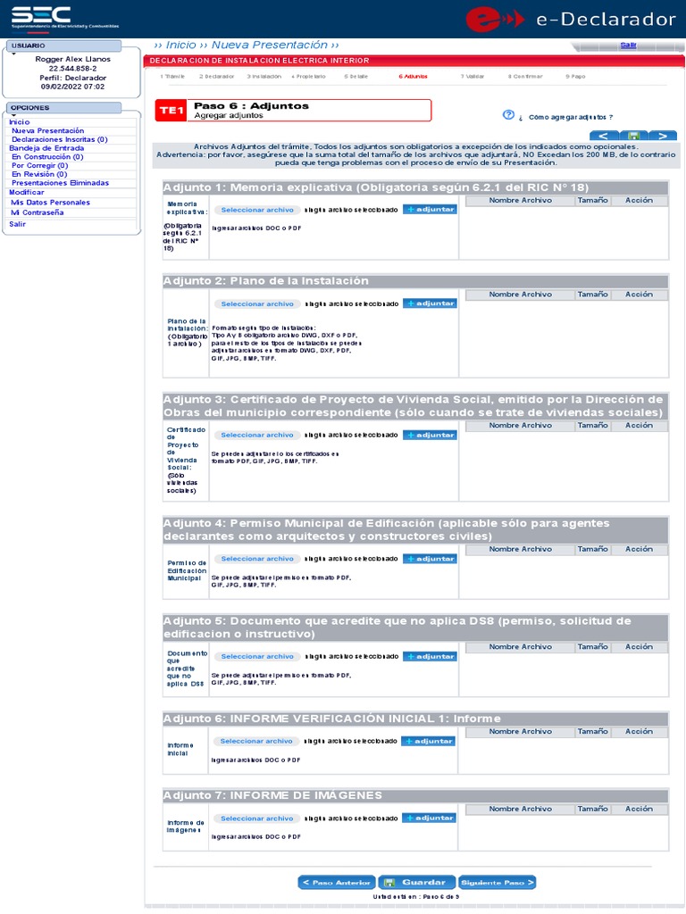 SEC E Declarador | PDF | Informática