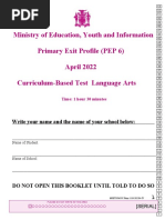 Grade 6 PEP Ability Test Mock Exam | PDF
