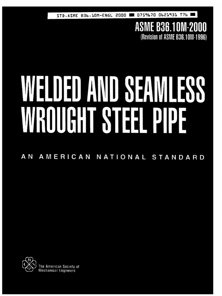 Asme B36.10 2000 | PDF | Non Profit Organizations | Clubs And Societies
