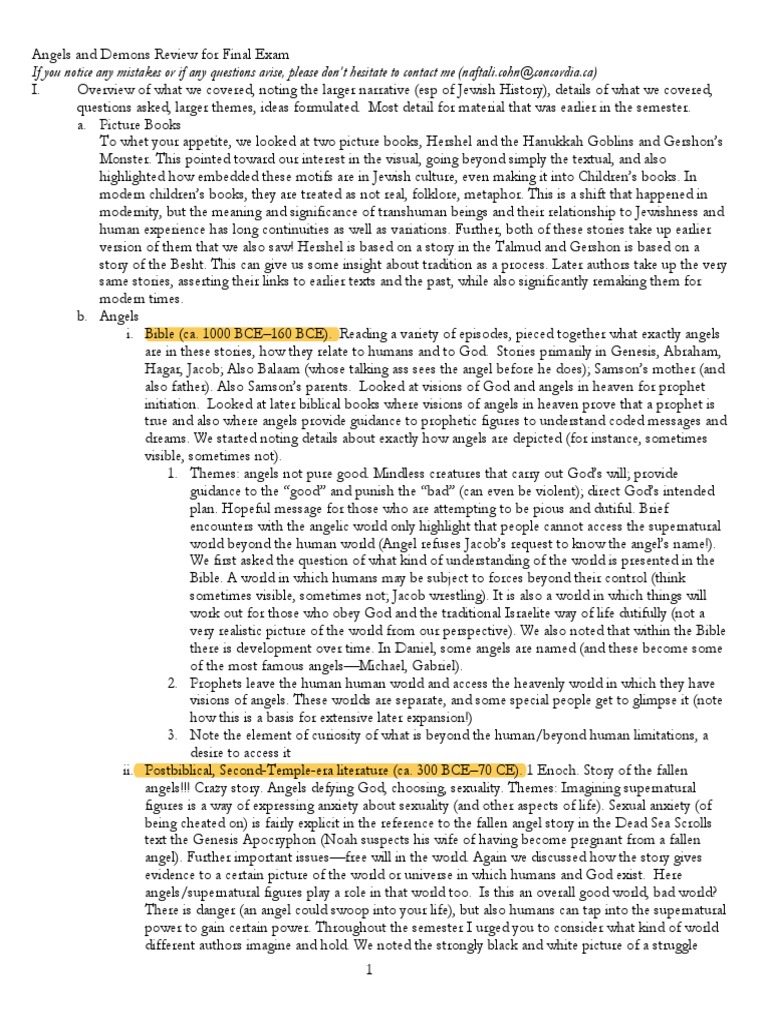 Angels and Demons Review | PDF | Angel | Demons