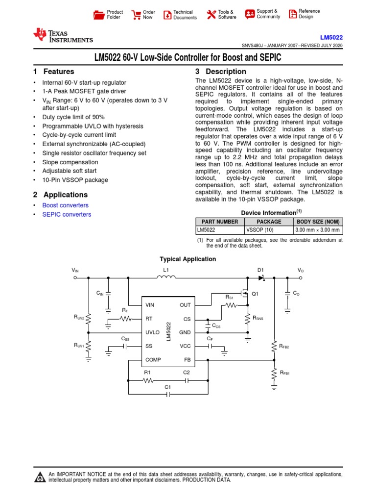 LM5022 | PDF | Amplifier | Electrical Engineering