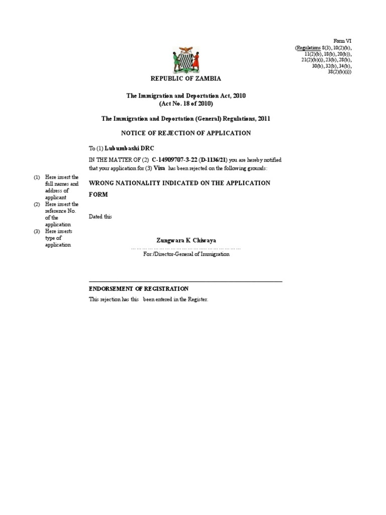 Rejection Letter | PDF