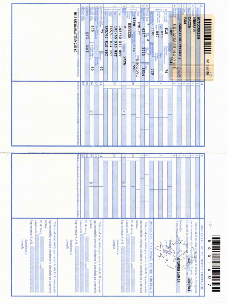 Carte Auto Logan | PDF