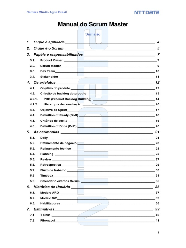 Manual Do Scrum Master | Download grátis PDF | Framework de software ...