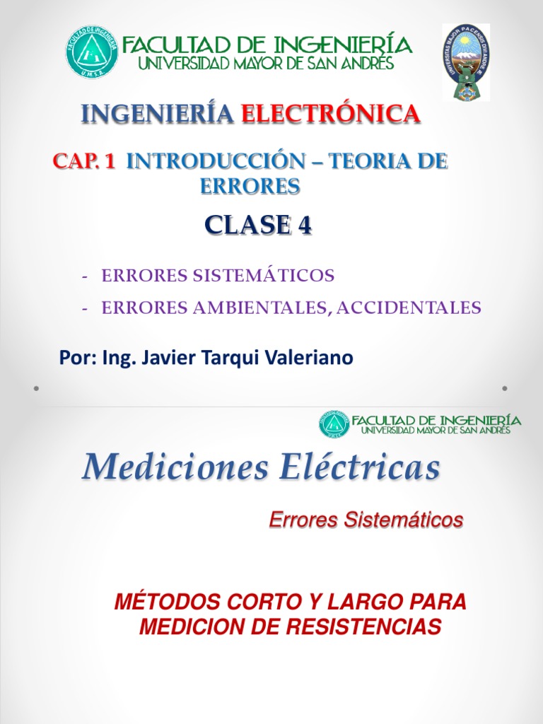 Clase 4 - Errores de Medidas | PDF | Física | Ciencia de los Materiales