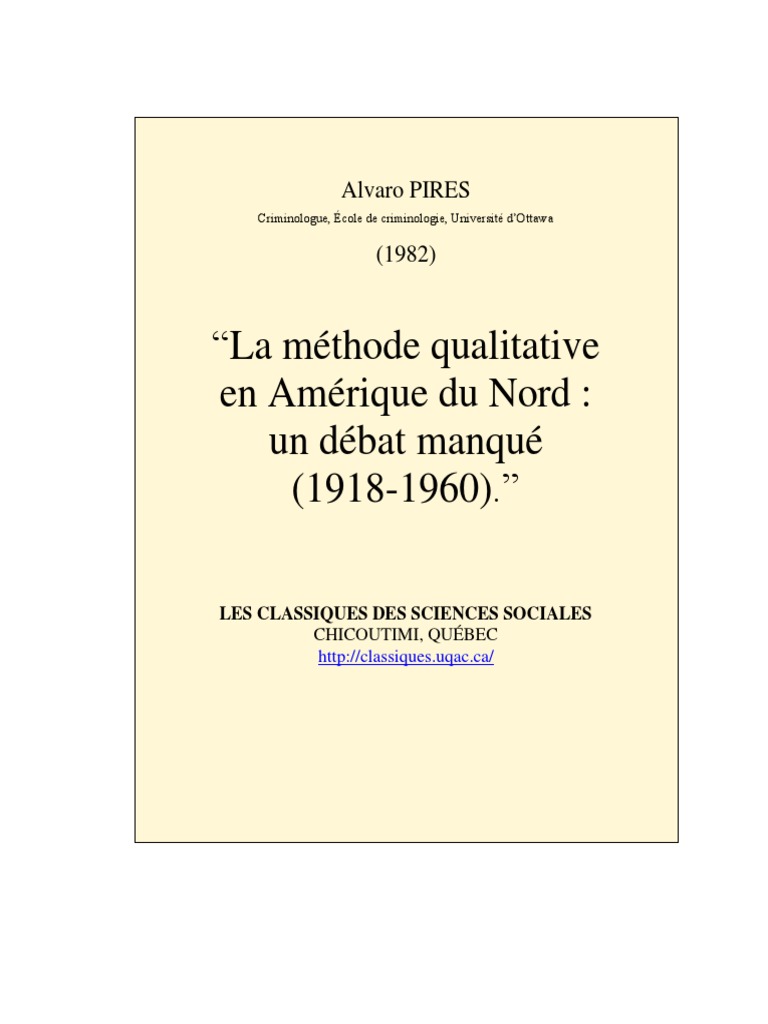 Methode Qualitative | PDF