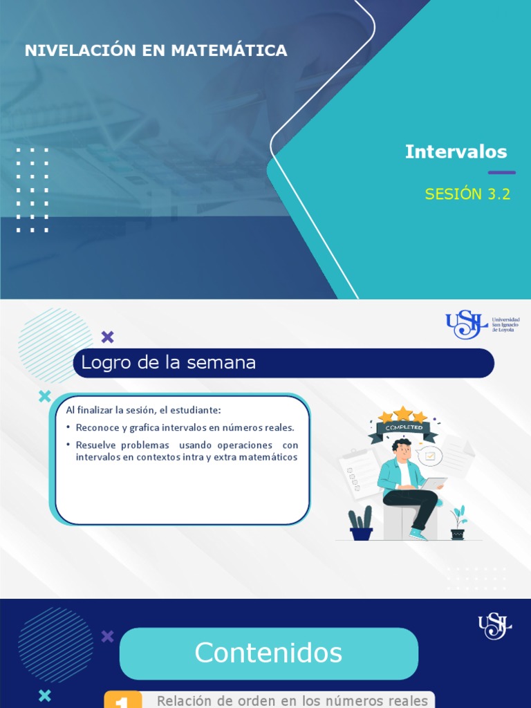 Sesión 3.2 - Intervalos | PDF | Intervalo (Matemáticas) | Número Real