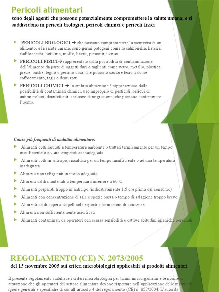 LEZIONE Pericoli Alimentari | PDF