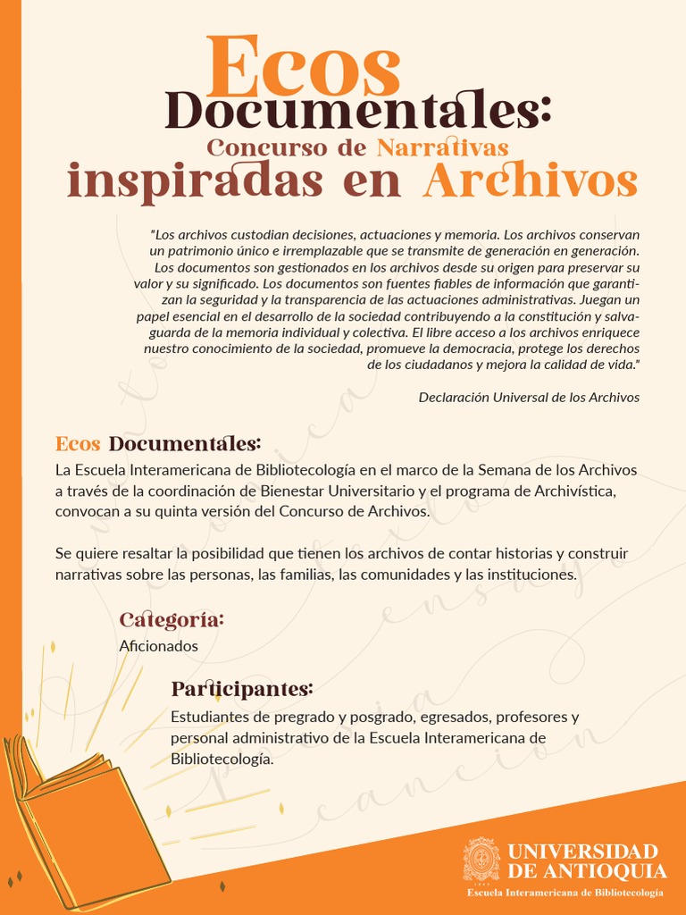 Ecos Documentales: Concurso de Narrativas Inspiradas en Archivos | PDF