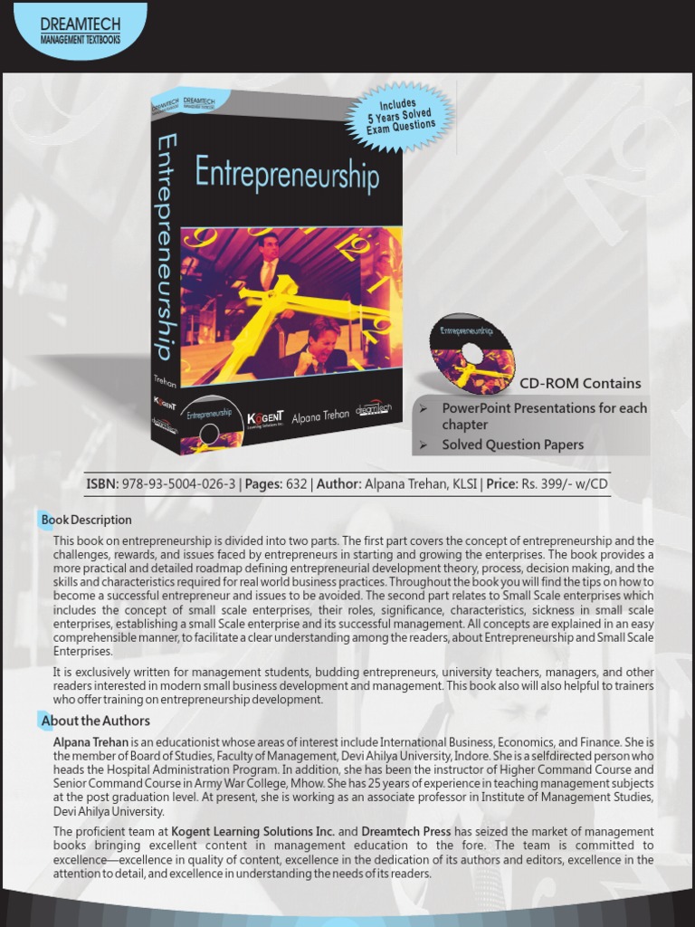 Entrepreneurship | PDF | Entrepreneurship | Corporate Social Responsibility Entrepreneurship | PDF | Entrepreneurship | Corporate Social Responsibility
