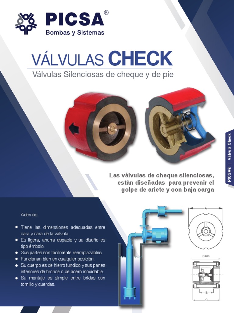 Manual Valvula Check | PDF | Presión | Ingeniería mecánica