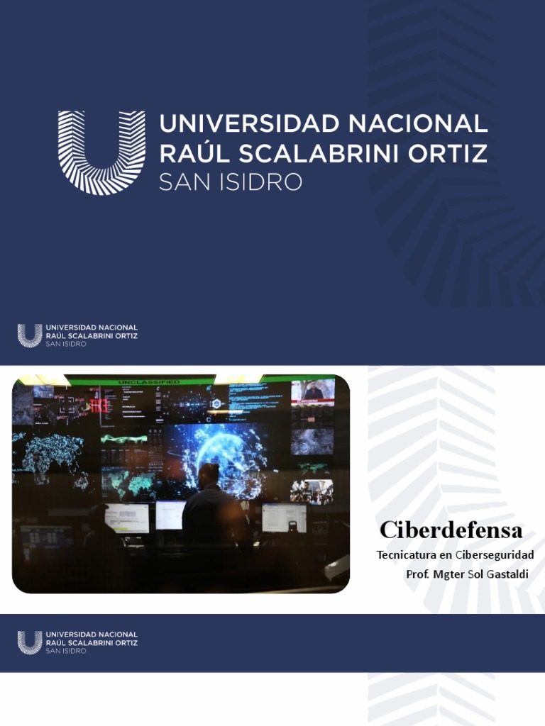 CLASE 1 - Defensa Nacional - Ciberdefensa UNSO | PDF | Seguridad ...