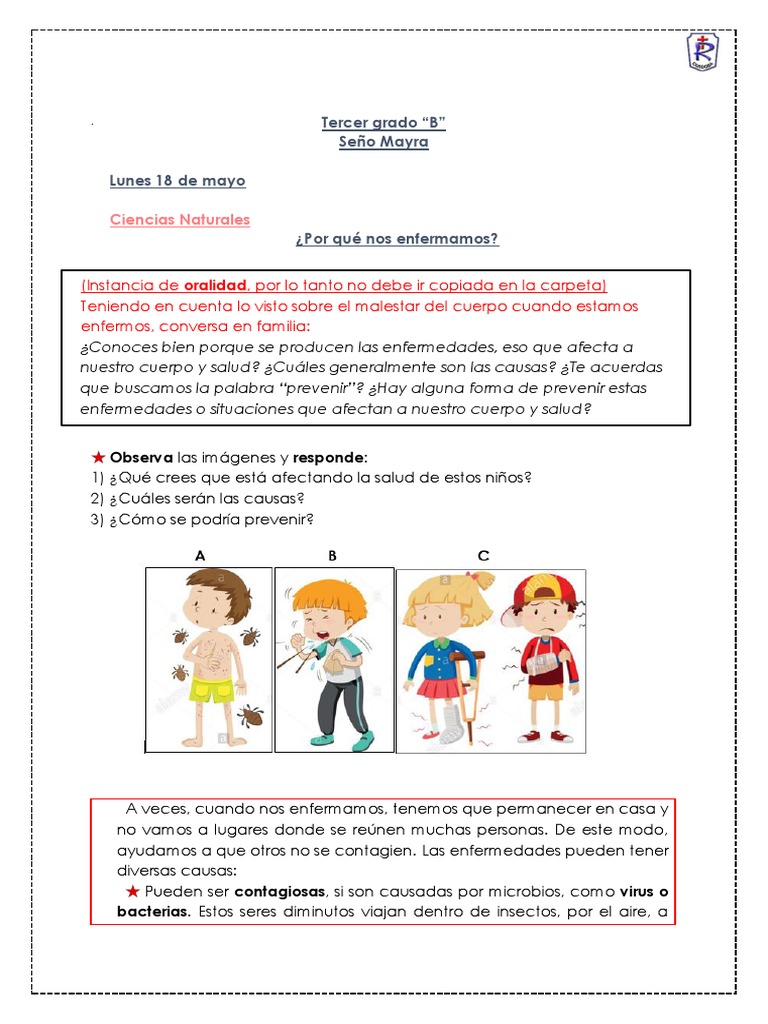 Tercer Grado "B" Seño Mayra Lunes 18 de Mayo: Ciencias Naturales | PDF