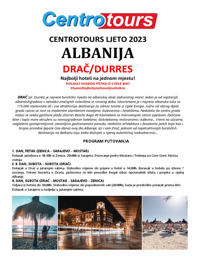 Albanija Ljeto 2023 | PDF