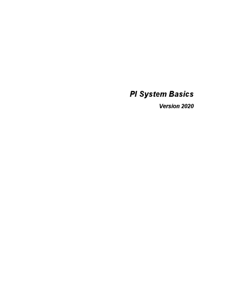 PI System Basics - Online Course | PDF | World Wide Web | Internet & Web