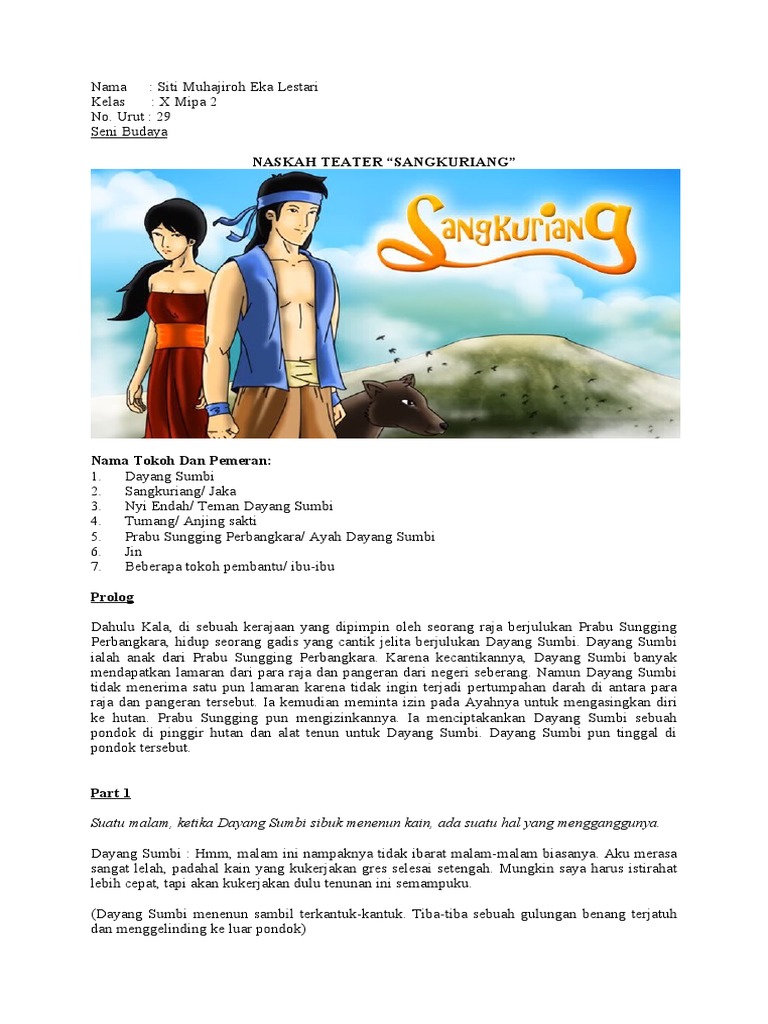 NASKAH TEATER SANGKURIANG | PDF