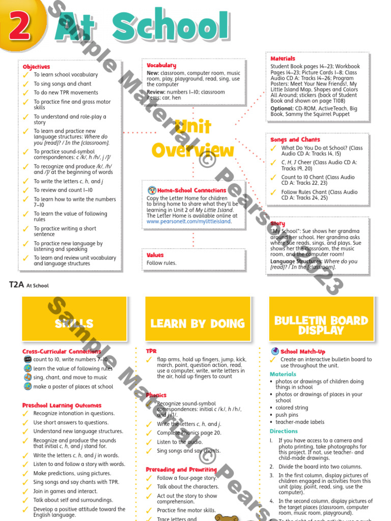 My Little Island L3 U2 - Teacher's Book | PDF | Phonics | Human Communication