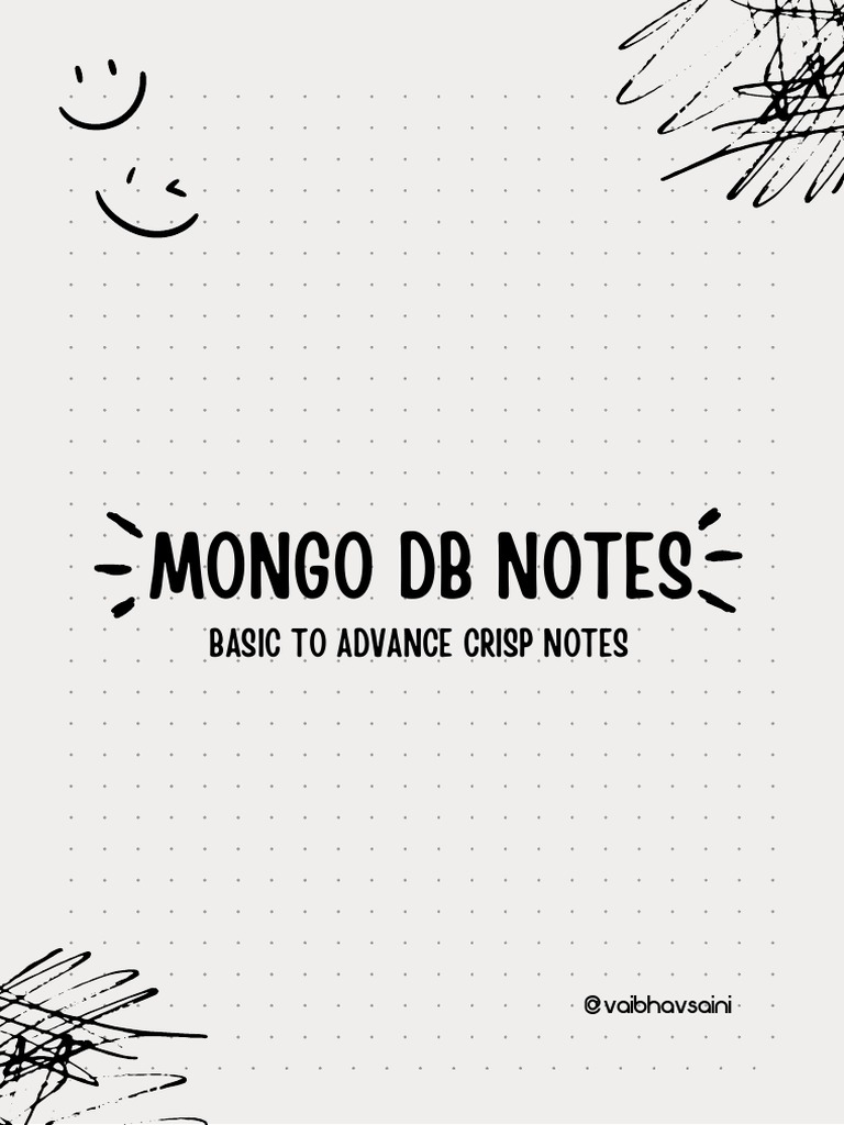 Mongodb Notes Basic To Advanced 1692833294 | PDF | Mongo Db | No Sql Mongodb Notes Basic To Advanced 1692833294 | PDF | Mongo Db | No Sql