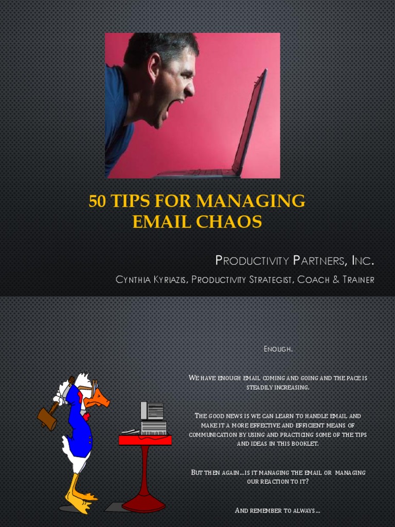 50 Tips For Managing Email Chaos | PDF | Decision Making